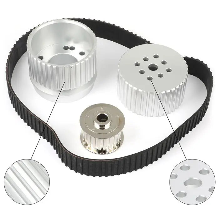 Belt Drive Pulley Kit for Small Block Ford with Long Water Pump 351C 3 ...