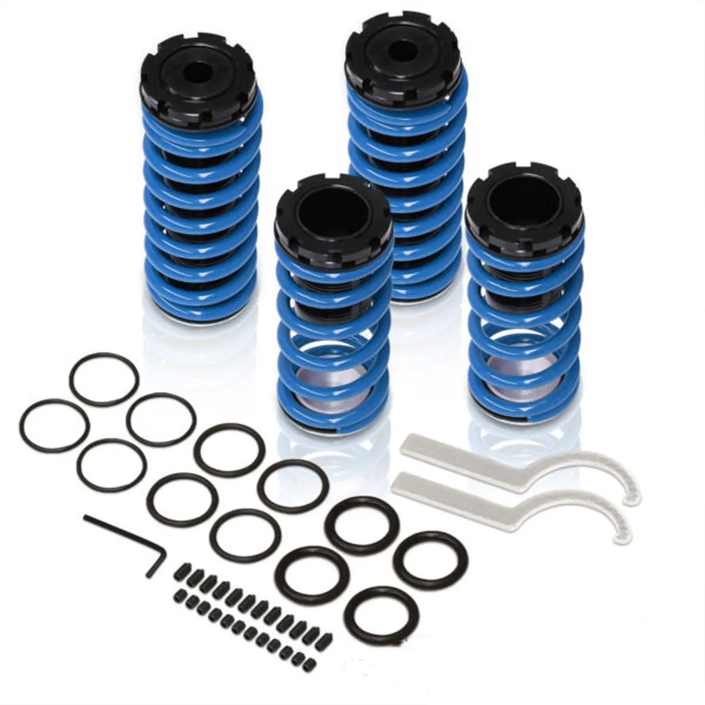 Blue Scaled Coilovers Sleeves Lowering Springs For 2000-2005 Mitsubish ...