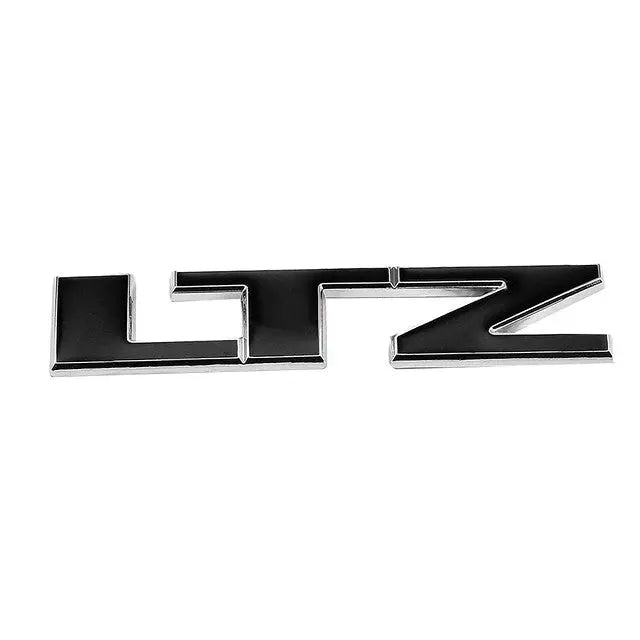 Chevy Gmt900 Ltz Stick On 3D Chrome Black Auto Metal Emblem Trim Badge ...