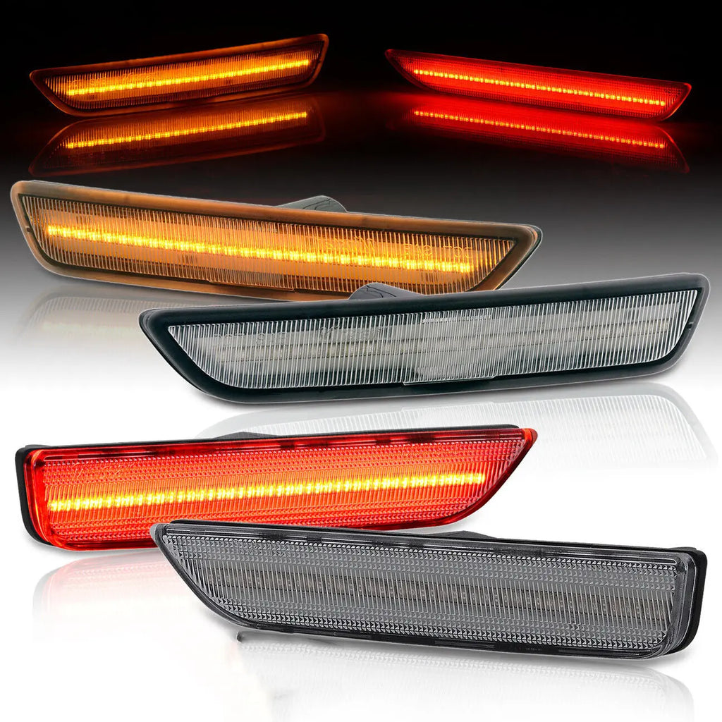 Clear Front & Rear Led Side Markers Reflector Lights For 2010-2014 Ford ...