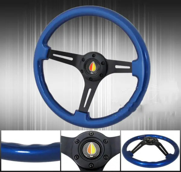 Drifting Rune Drag Jdm Vip Style Steering Wheel Leaf Button Horn Badge ...