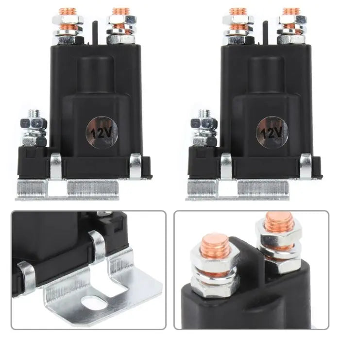 ECCPP 2X Cummins Solenoid Relay 12V 4 Terminal Continuous Duty Surge A ...