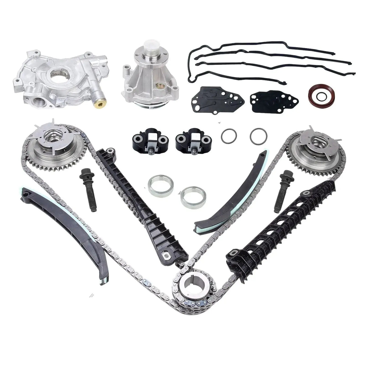 Expedition Timing Chain Kit Cam Phaser Water Oil Pump 04-09 Ford F-150 ...