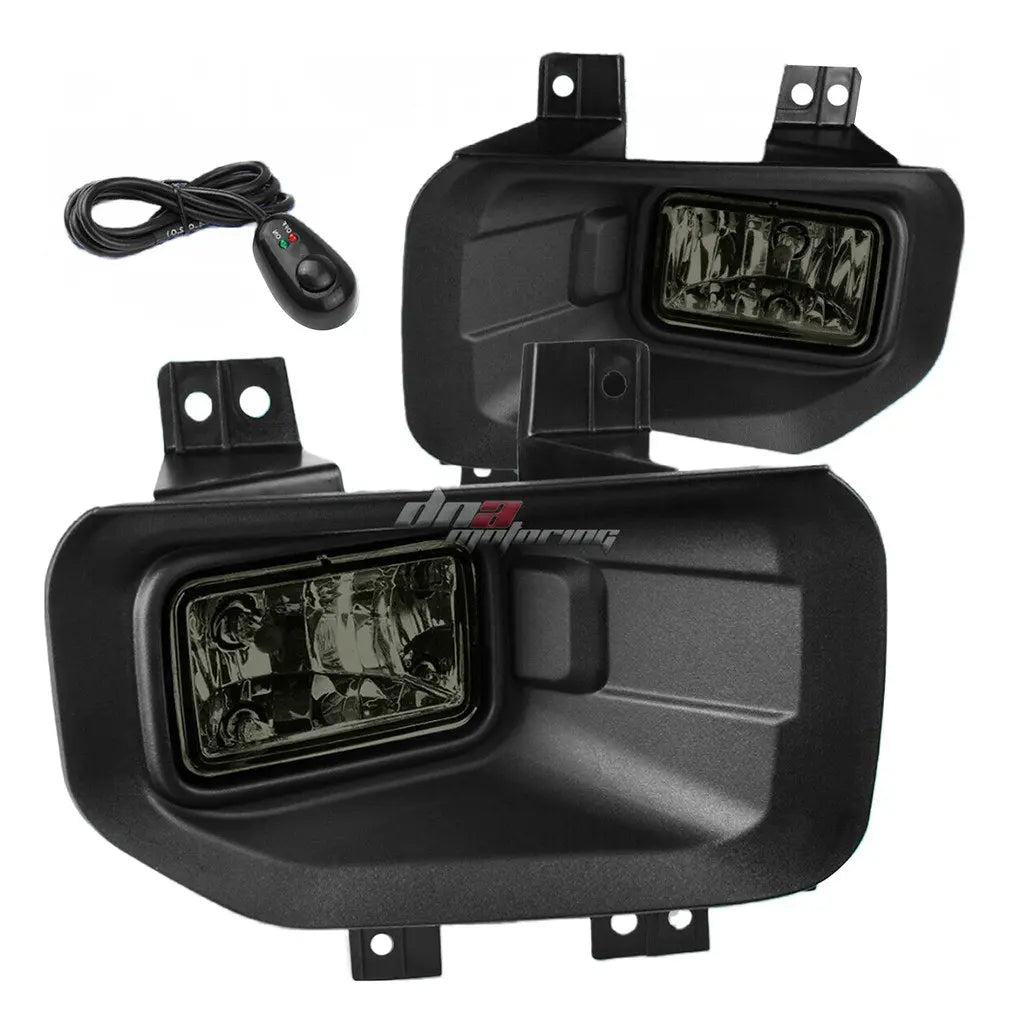 15-17 Ford F150 Light Duty [Smoked Lens] Pair Bumper Fog Light+Switch+ ...