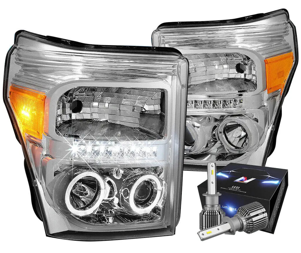 1992-2000 Lexus Sc300 Halo Projector Headlights W/Led Kit+Cool Fan Bla ...