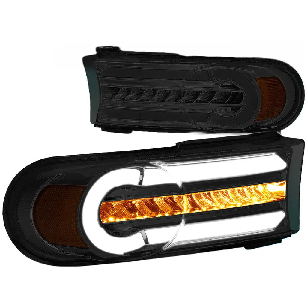 2007-2014 Fj Cruiser Led Drl+Sequential Turn Signal Front Bumper Light ...