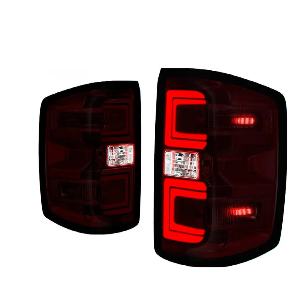 2014-2019 Silverado Sierra Led Tube Tail Light Brake Reverse Lamps Dar ...