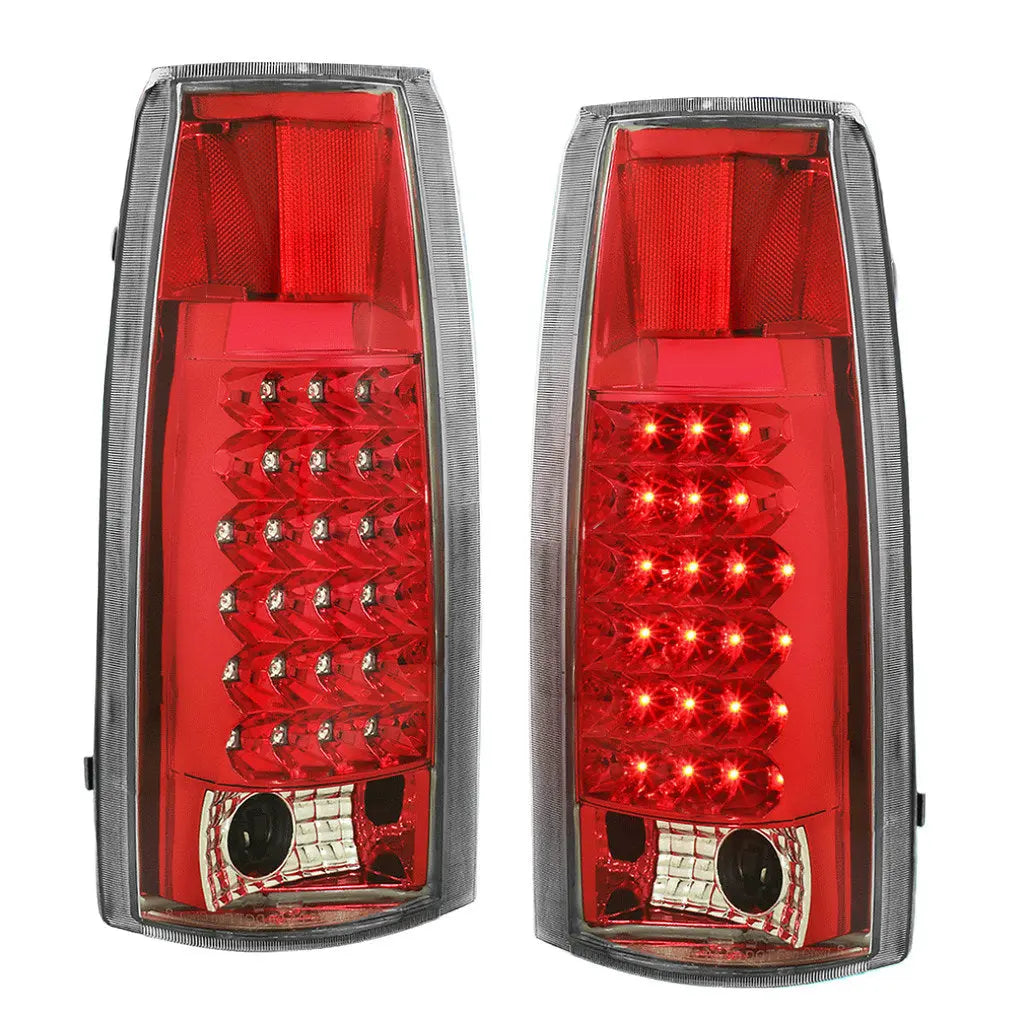 88-98 C/K C10 Gmt400 1500/2500/3500 Cheyenne Chrome Red Led Tail Light ...