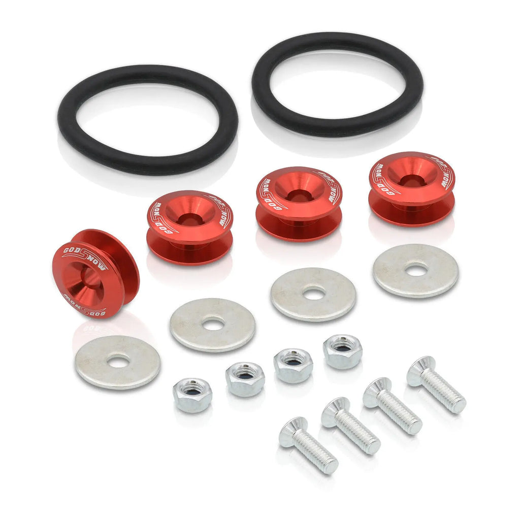 For Toyota Quick Release Fastener Kit Red - Bumper Body Kit Lip Flare ...