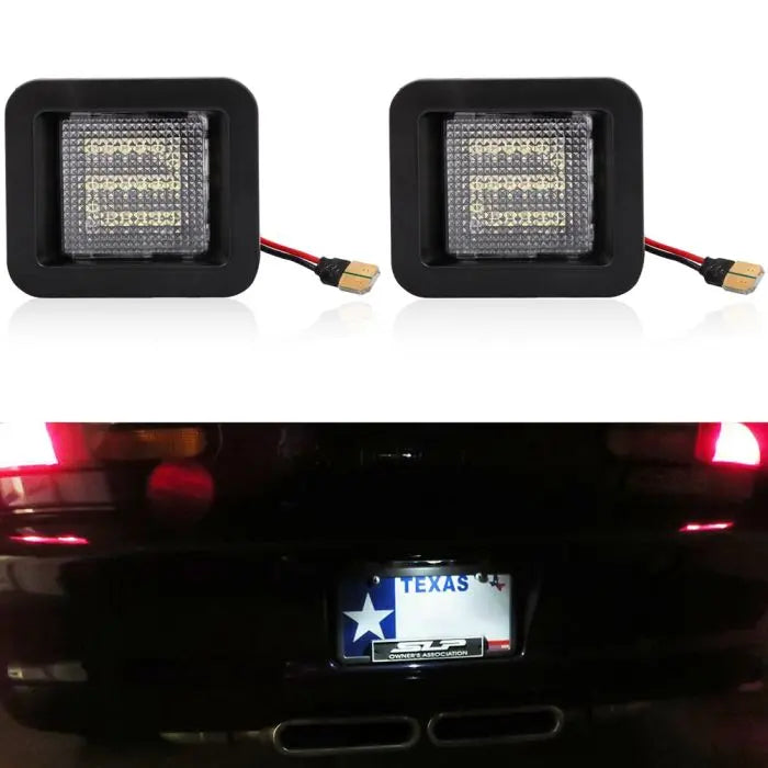 Ford F150 2015-2018 LED Smoke License Plate Lights Bulbs Assembly Brig ...