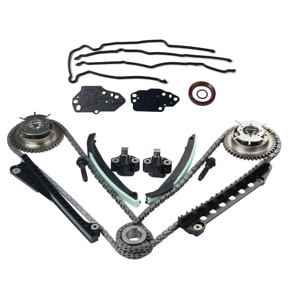 Ford F150 Lincoln V8 Triton 3V Timing Chain Kit+Cam Phasers+Cover Gask ...