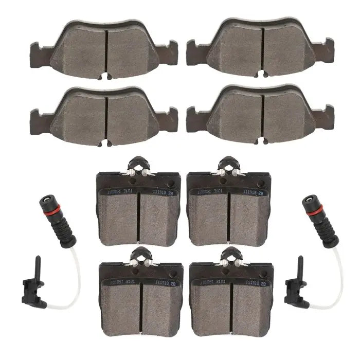 Front And Rear Ceramic Pads And Sensor For Mercedes-Benz C230 C280 E30 ...
