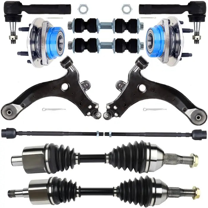 Front Control Arm with Wheel Hub Bearing CV Axle Shaft For Buick Centu ...