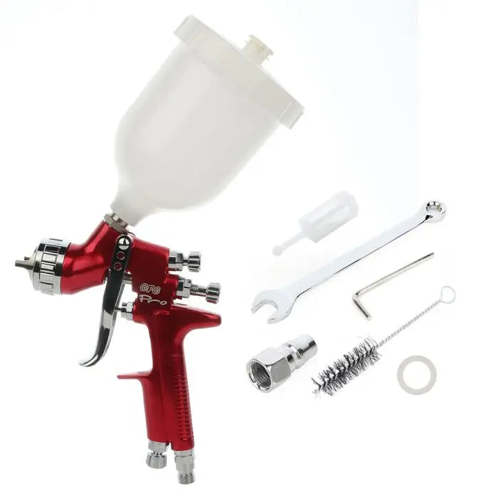 HVLP spray gun professional car paint gun 1.4mm nozzle 600ml pot Stain ...