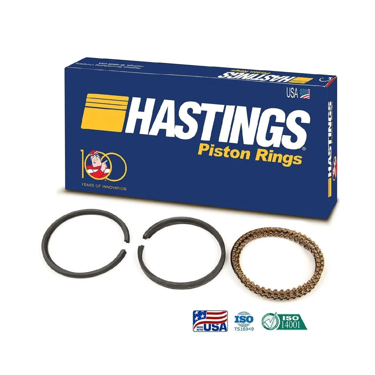 Hastings Piston Rings Fit 11-17 Ford 6.7L Diesel Turbo Power Stroke OH ...