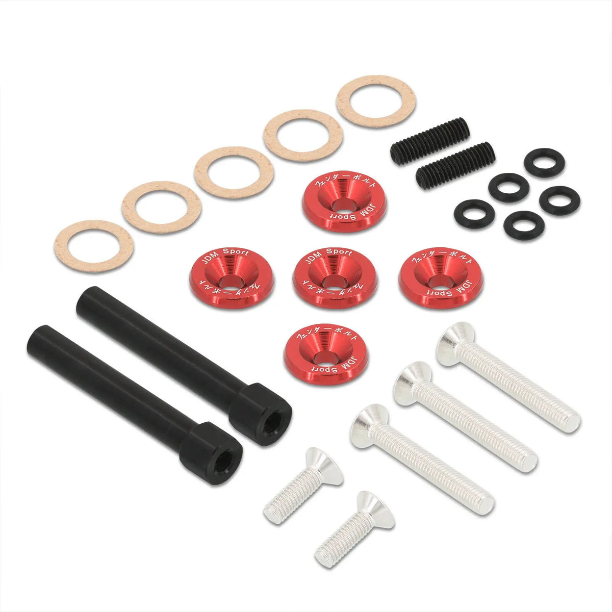 Jdm Red Aluminum Low Profile Motor Valve Cover Bolt Kit D15A2 D15B8 ...