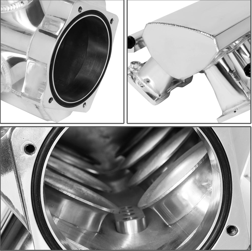 LS LSX LS1 LS6 Short Fabricated Intake Manifold Kit + 102mm Throttle B ...