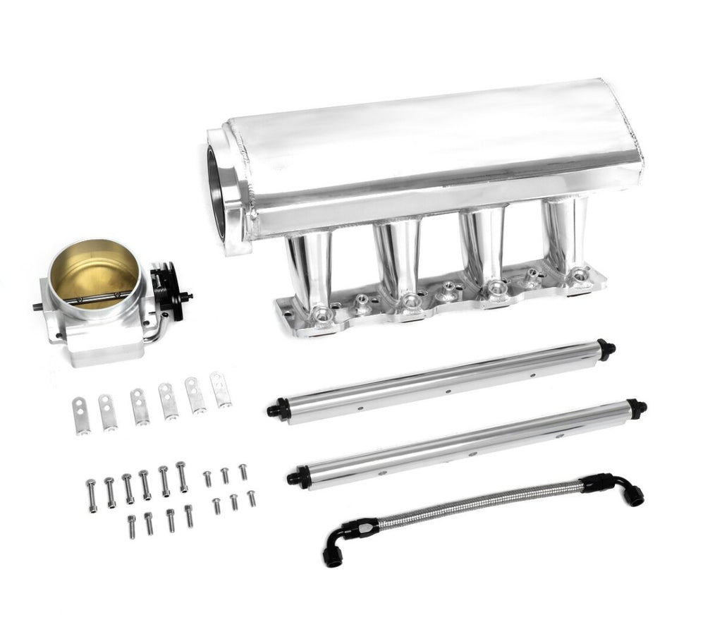 LS LSX LS1 LS6 Short Fabricated Intake Manifold Kit + 92mm Throttle Bo ...