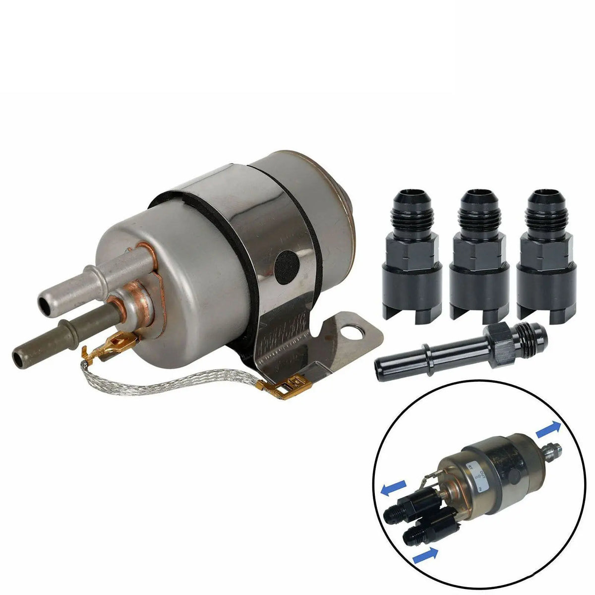 Ls Conversion Fuel Efi Fi Fuel Filter / Pressure Regulator 58 Psi ...