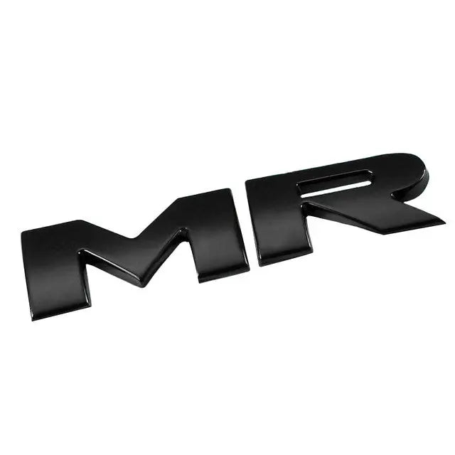 Mitsubishi Evo Mr Stick On 3D Chrome Black Auto Metal Emblem Trim Badg ...
