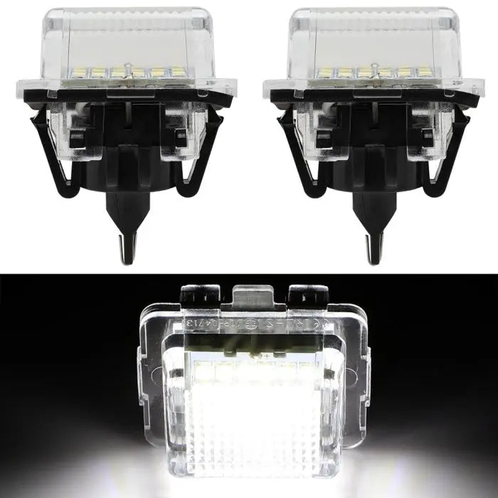 Mercedes Benz W204 W212 W221 C216 Super White 18-SMD LED License Plate ...
