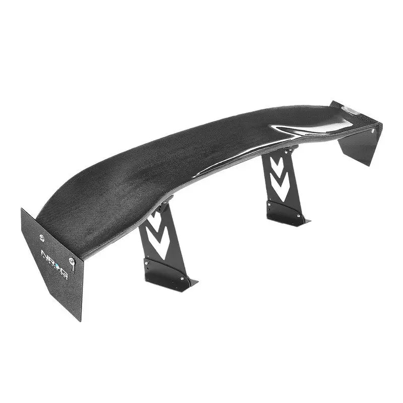 Nrg Carb-A590 Flat Trunk Car 59" Gt Style Glossy Carbon Fiber Spoiler ...