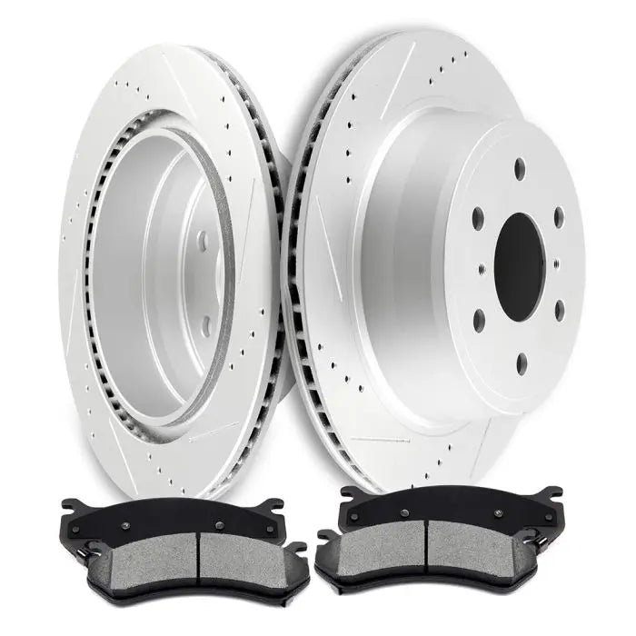 Rear Discs Brake Rotors Ceramic Pads For Chevrolet Silverado 1500 2014 ...