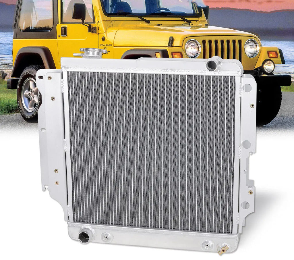 Replacement 3-Core/Row Aluminum Radiator For 1987-2006 Jeep Wrangler ...