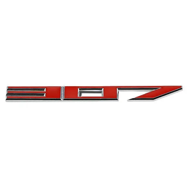 Sbc 307 5.0 Stick On 3D Chrome Red Auto Body Metal Emblem Trim Badge L ...