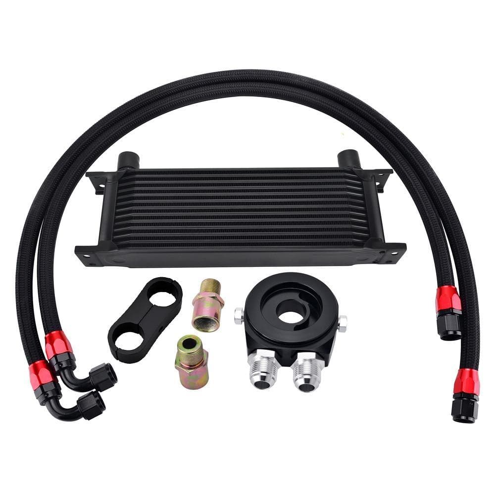 13 ROW 10AN Engine Racing Oil Cooler Kit – Dynamic Performance Tuning