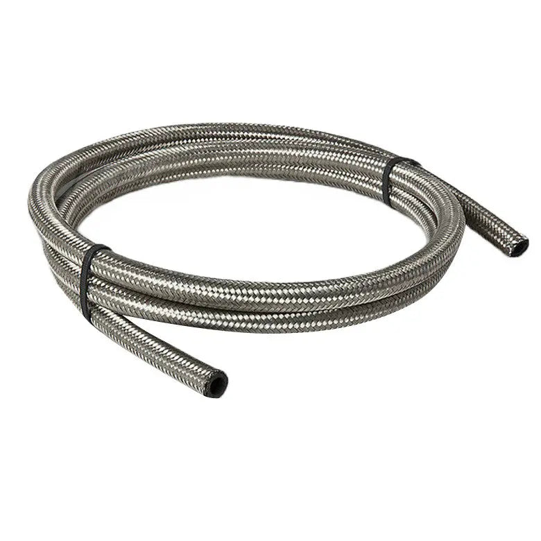 STAINLESS STEEL BRAIDED JACKET 15K PSI AN4 4-AN 1/4" OIL/FUEL LINE/HOS ...