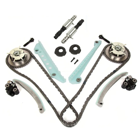 Timing Chain Kit Cam Phaser VCT Selenoid Fit 05-10 Ford 4.6L TRITON 3 ...
