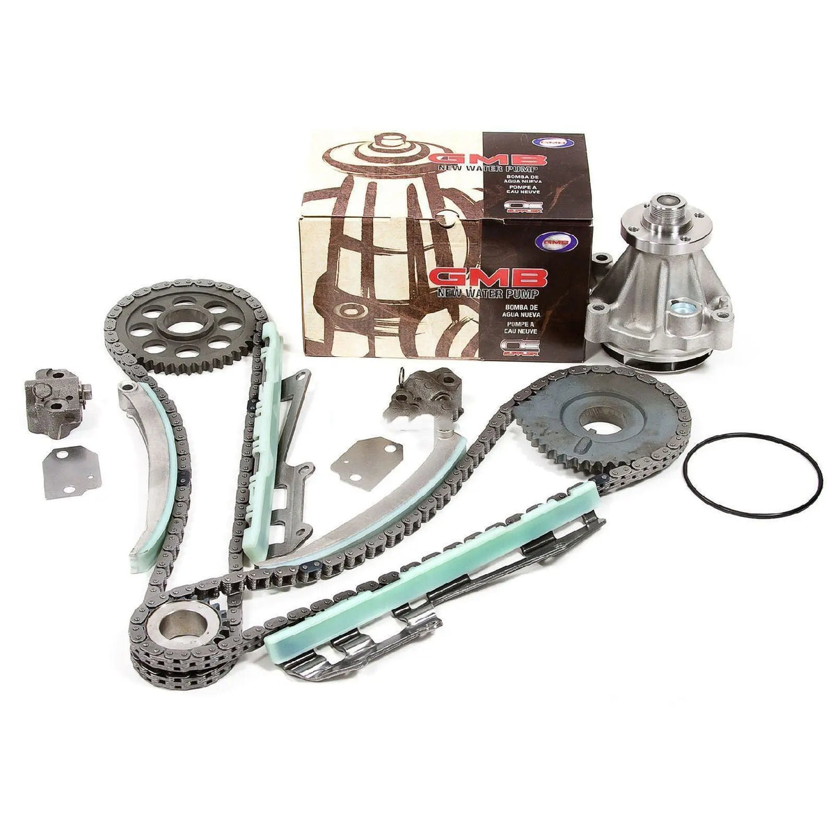 Timing Chain Kit Water Pump Fit 98-01 Ford Crown Victoria Lincoln Town ...