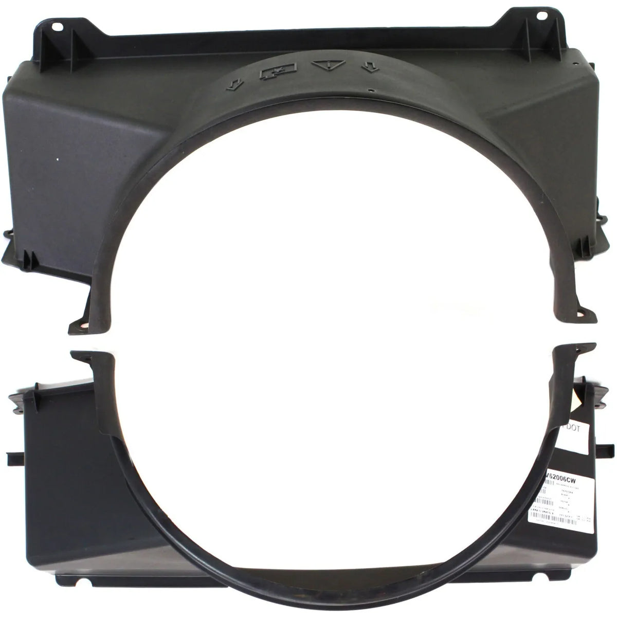 Set of 2 Fan Shrouds Upper for Chevy Chevrolet Silverado 1500 Truck Si ...