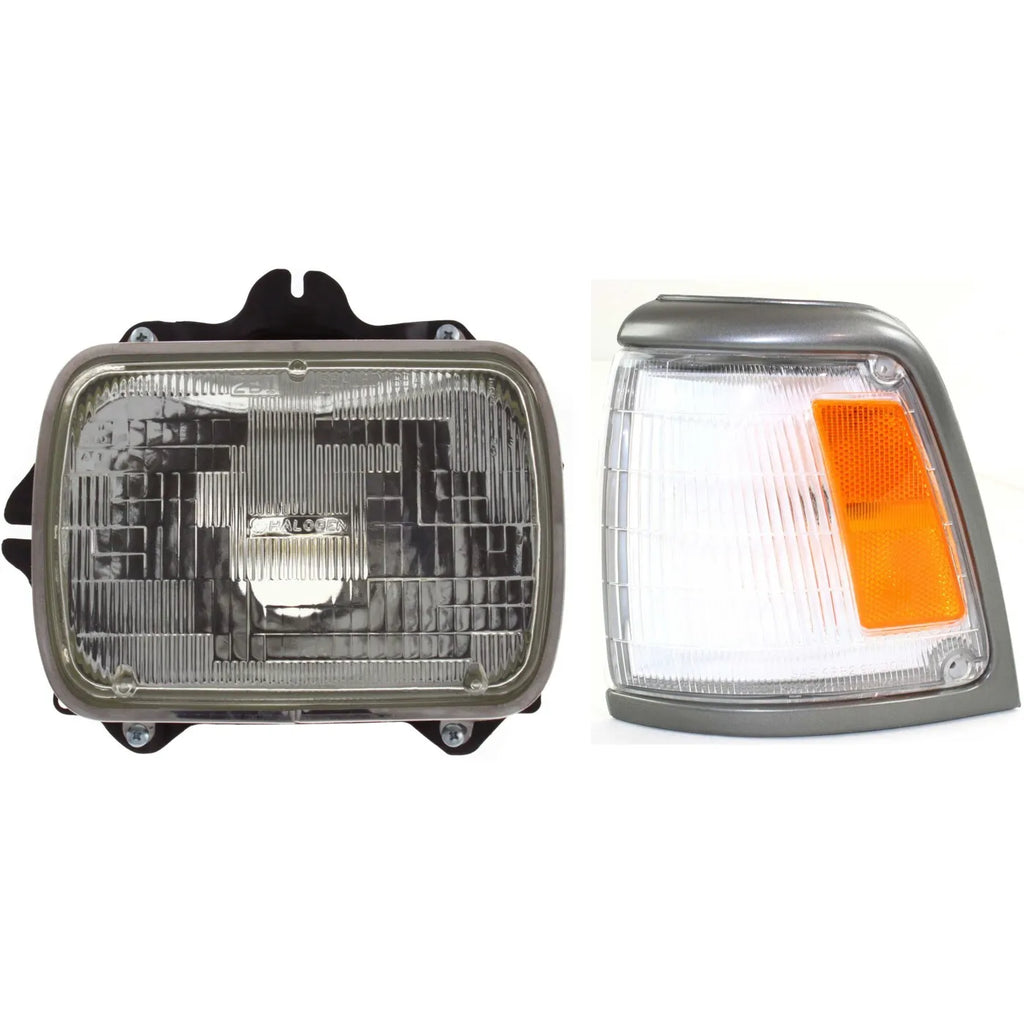 Headlight Kit For 1992 1995 Toyota Pickup Left 2WD 2Pc Dynamic Performance Tuning